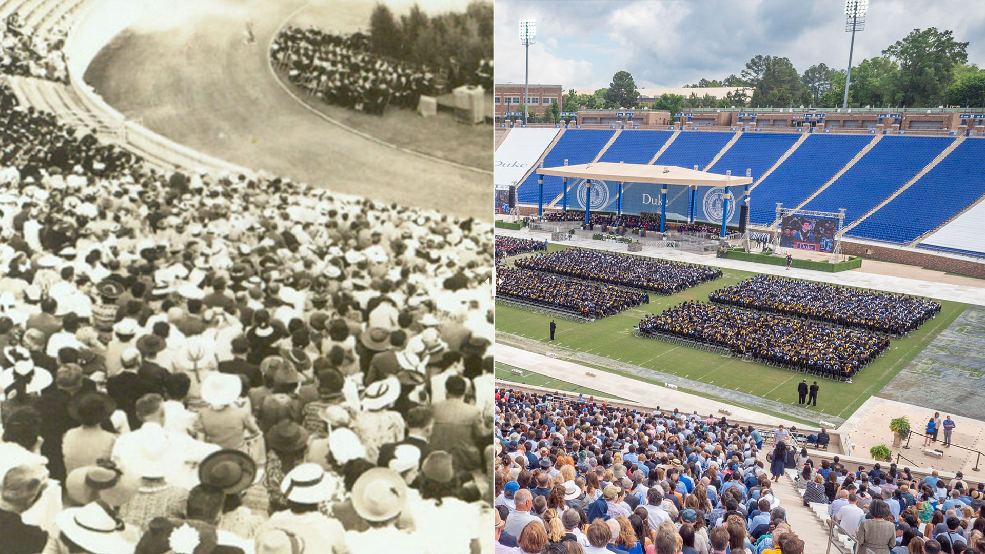 Commencement in Wallace Wade Stadium - Duke Centennial